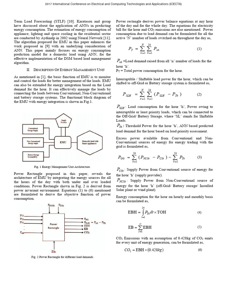 A Novel Load Management Algorithm for EMU by Implementing Demand Side Management Techniques ...