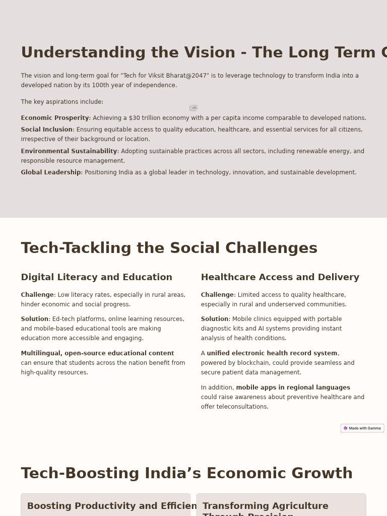 Understanding The Vision The Long Term Goal | PDF | Artificial ...