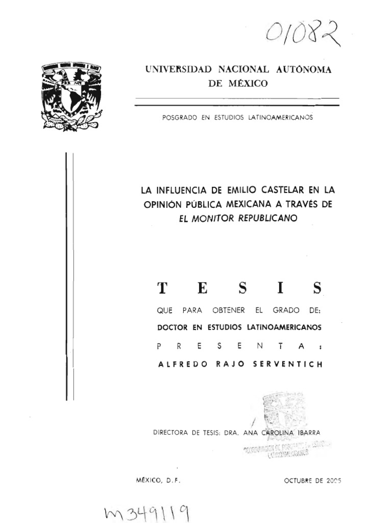D 2005 Alfredo Rajo Serventich | PDF | Opinión pública | México