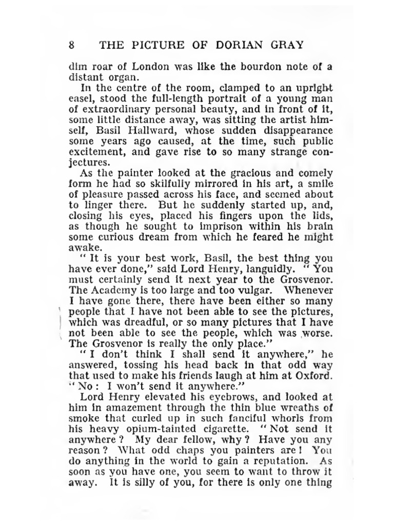 Notes From Litterature Class | PDF | The Picture Of Dorian Gray