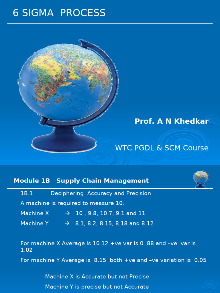 6 sigma process | PDF | Accuracy And Precision | Six Sigma