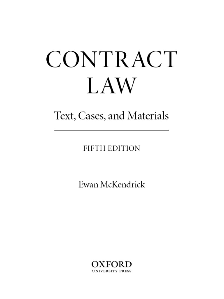 Contract Law - Text, Cases, and Materials (PDFDrive) - 4 | PDF
