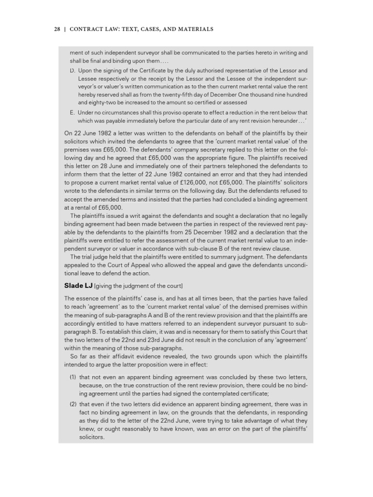 Contract Law - Text, Cases, and Materials (PDFDrive) - 67 | PDF | Lease | Judgment (Law)