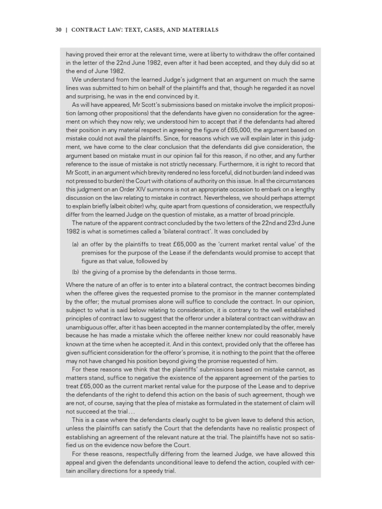 Contract Law - Text, Cases, and Materials (PDFDrive) - 69 | PDF | Offer And Acceptance ...