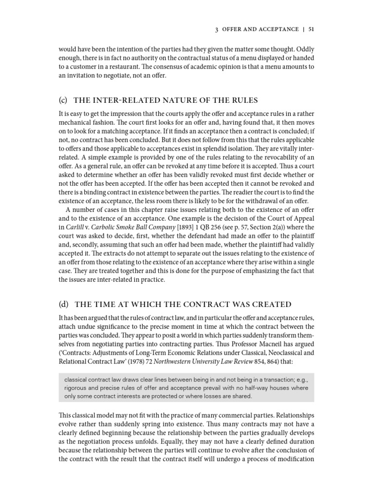 Understanding Offer and Acceptance in Contracts | PDF | Offer And ...