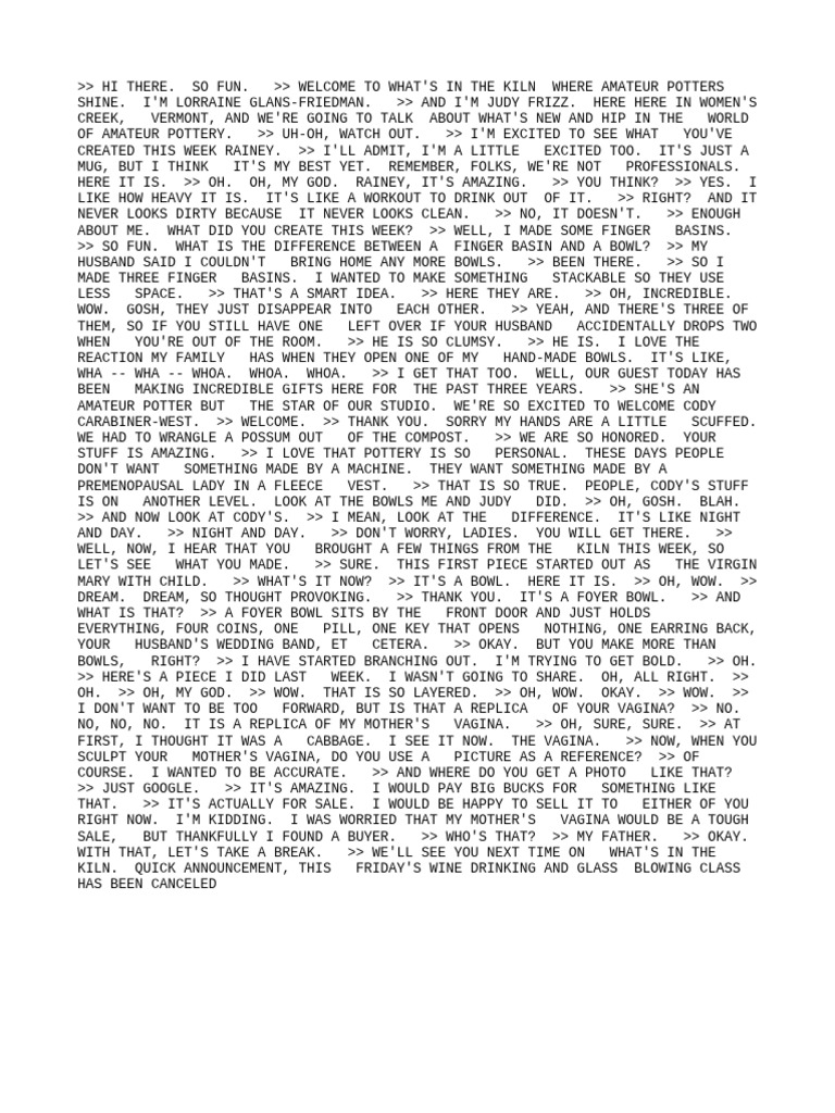 (English) What's in The Kiln - SNL (DownSub - Com) | PDF