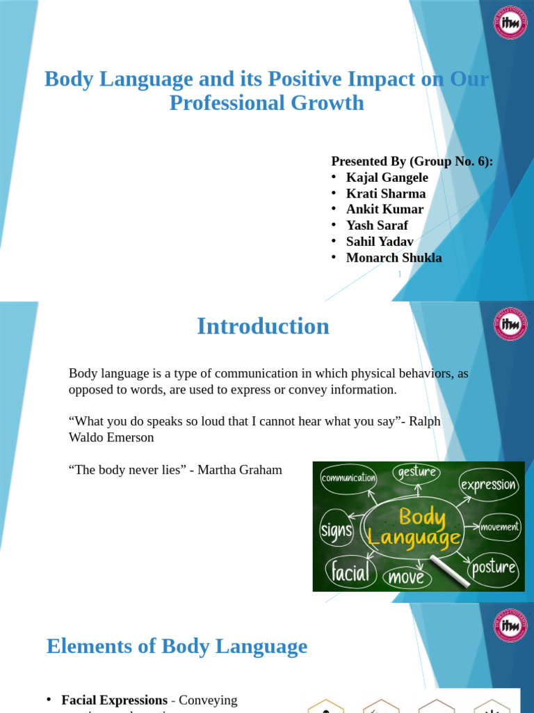 body language | PDF | Body Language | Nonverbal Communication