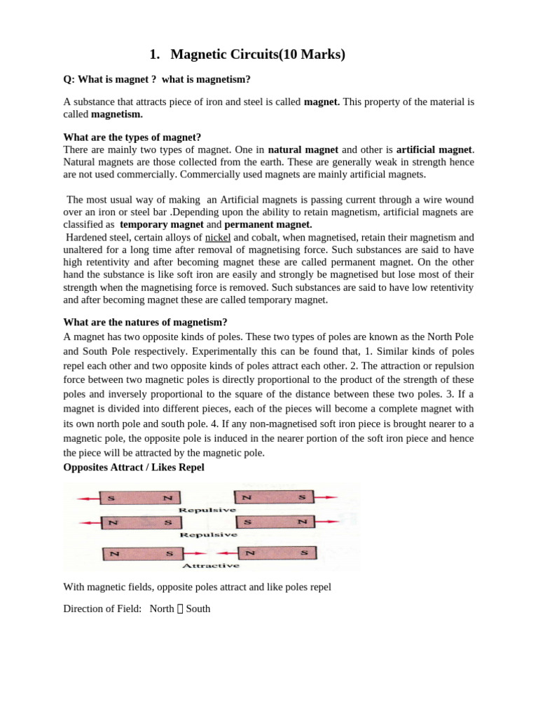 Understanding Magnetic Circuits Basics | PDF | Electromagnetic Induction | Inductance