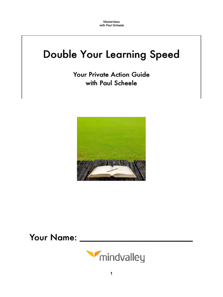 Ilide - Info Double Your Learning Speed Masterclass by Paul Scheele ...