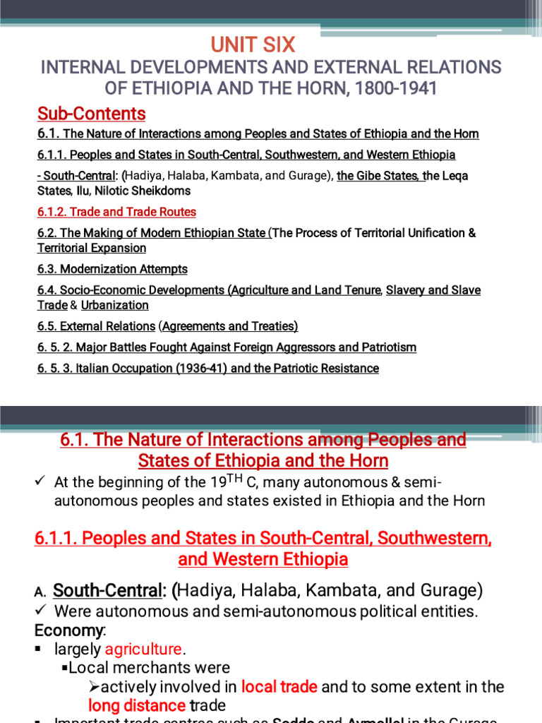 Condensed Nit 6 Hist 1012 PP | PDF | Ethiopia