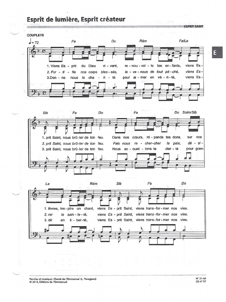 Esprit de Lumiere- Esprit Createur -1 | PDF