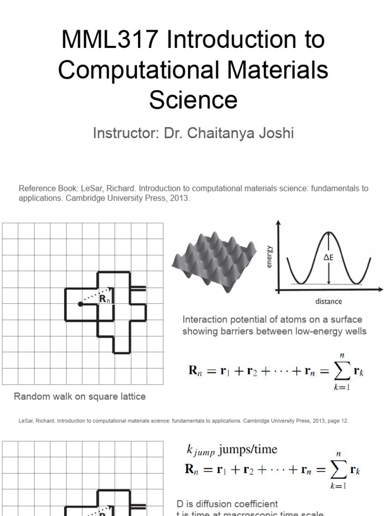 2.the Random-Walk Model | PDF | Materials Science | Diffusion