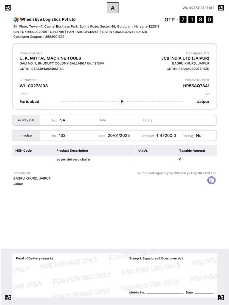 Builty WL-00273103 | PDF