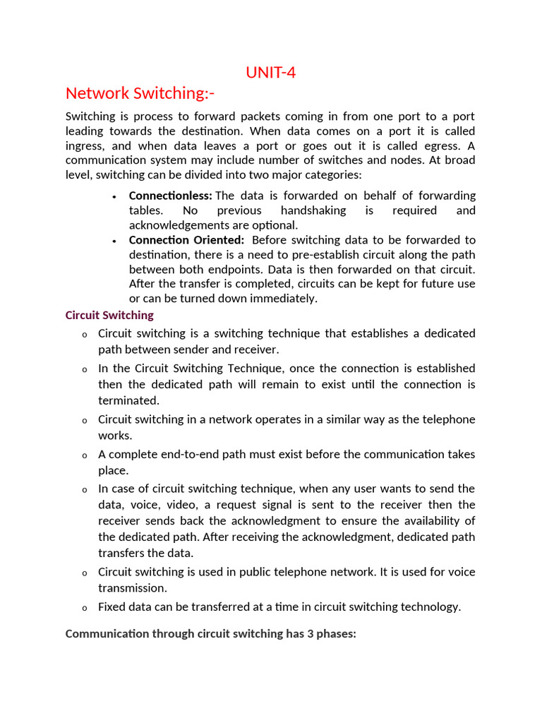 Networking Unit 4 | PDF | Multiplexing | Modulation