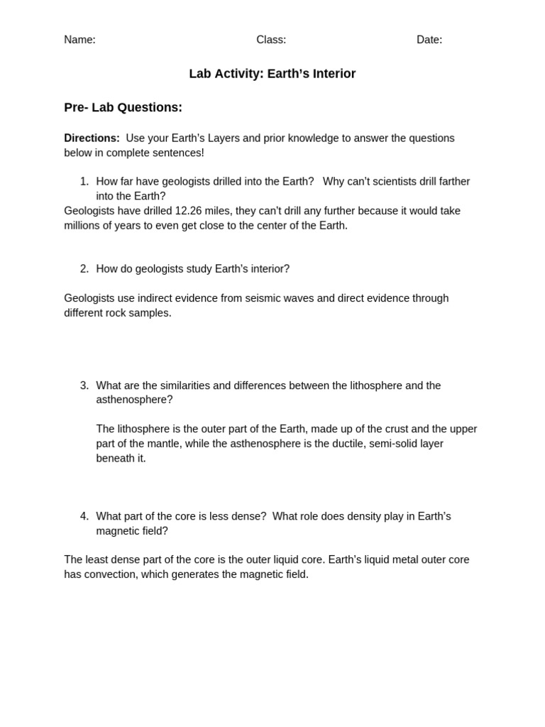 Exploring Earth's Interior Layers | PDF | Earth | Geology
