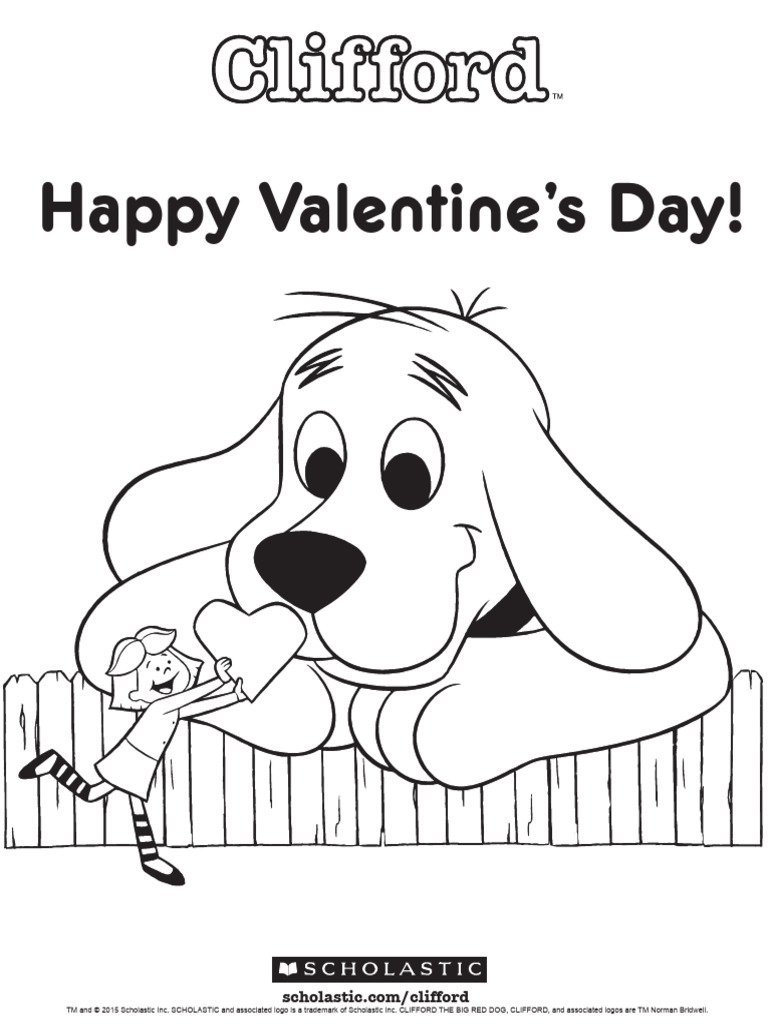 Clifford Coloring Valentines Day | PDF