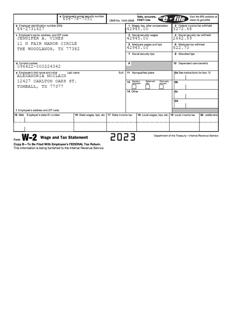 Tax Form Pdf