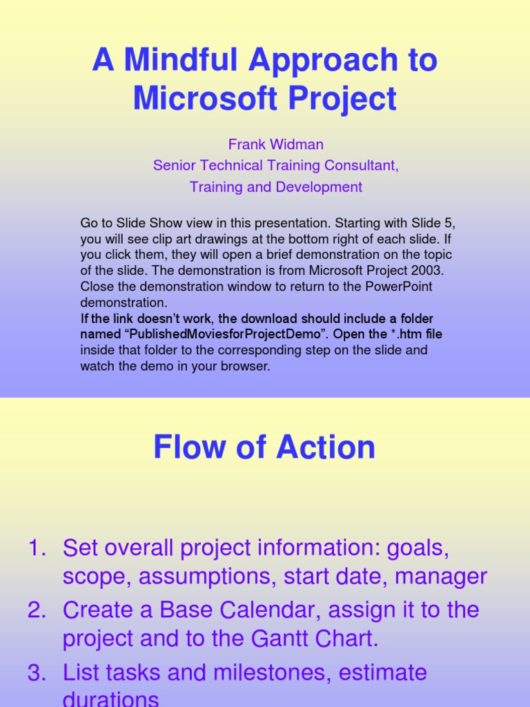 Mindful Microsoft Project Guide | PDF | Application Software | Microsoft