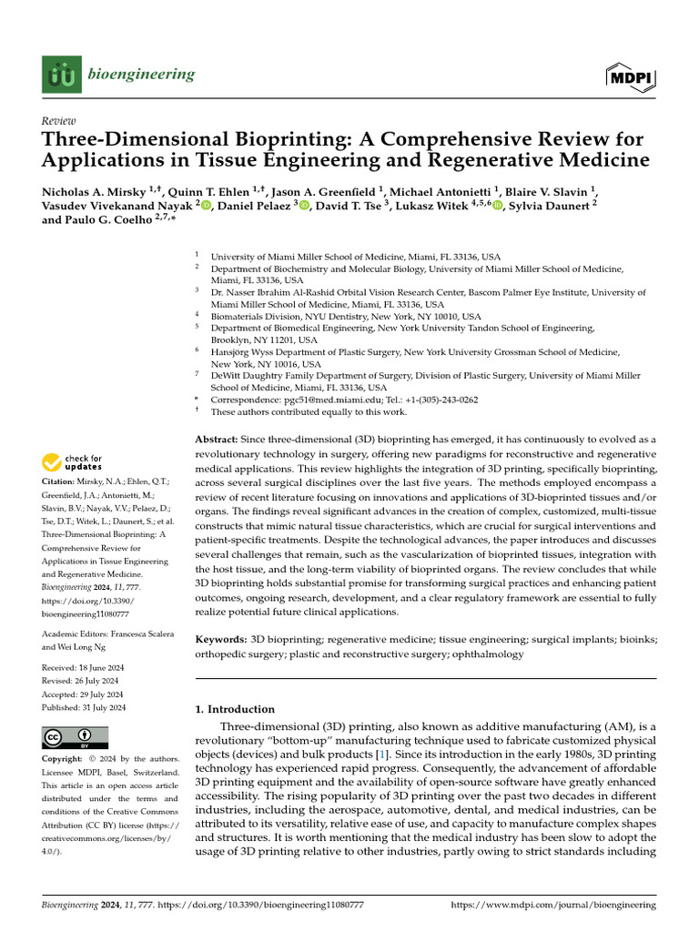 Bioengineering 11 00777 | PDF | Wound Healing | Skin