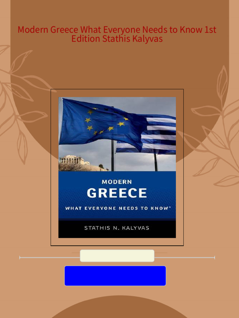 Modern Greece What Everyone Needs to Know 1st Edition Stathis Kalyvas ...