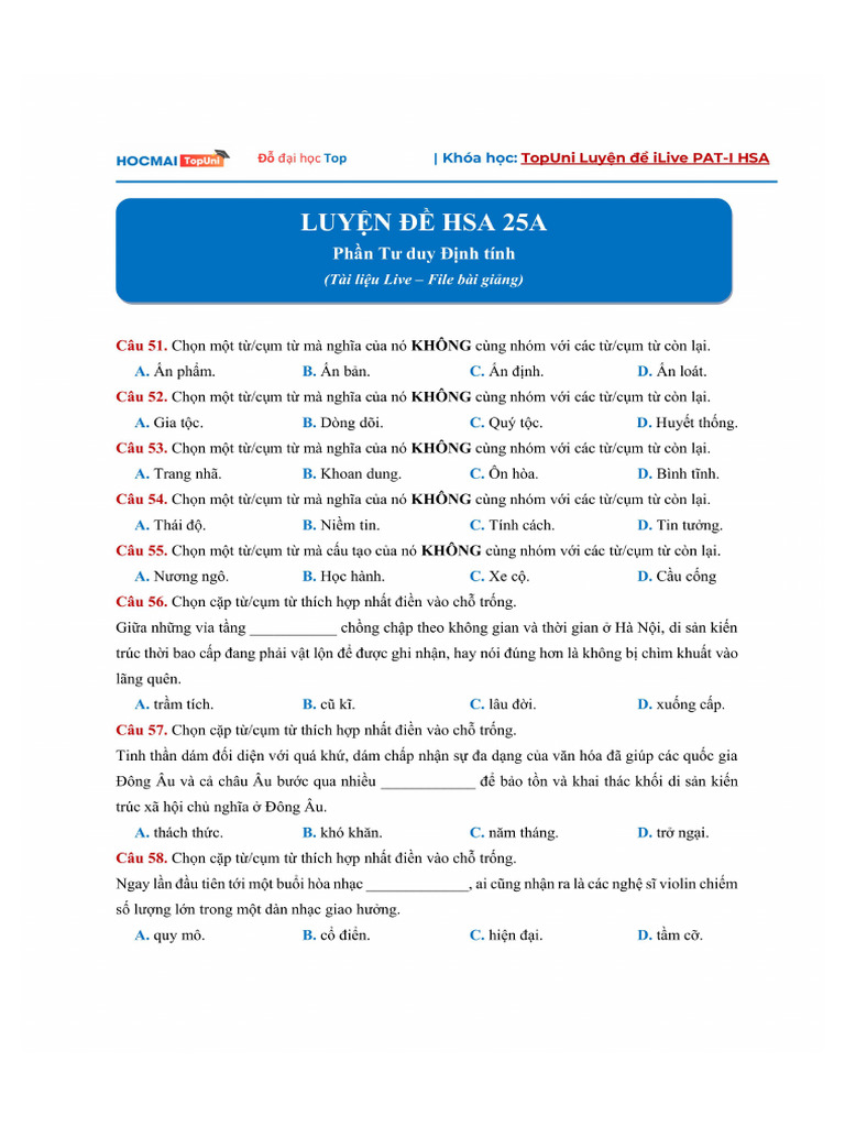 Luyen_de_HSA25A_-_Phan_Tu_duy_dinh_tinh (1) | PDF