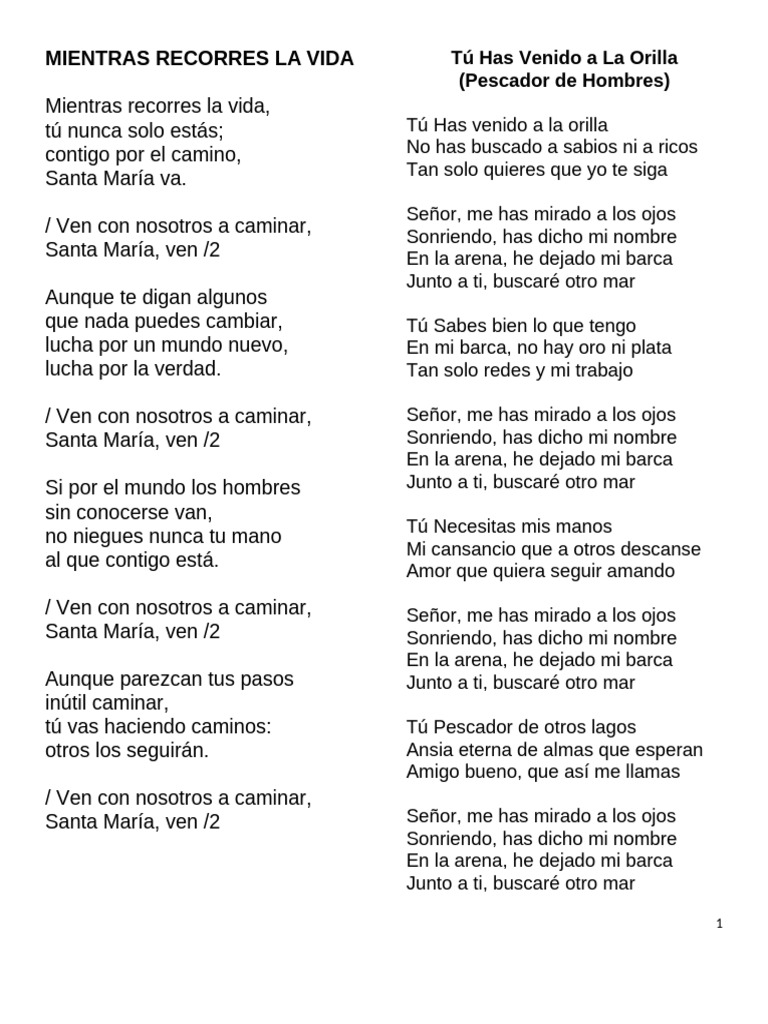 Cantos Hora Santa | PDF | eucaristía | Oración