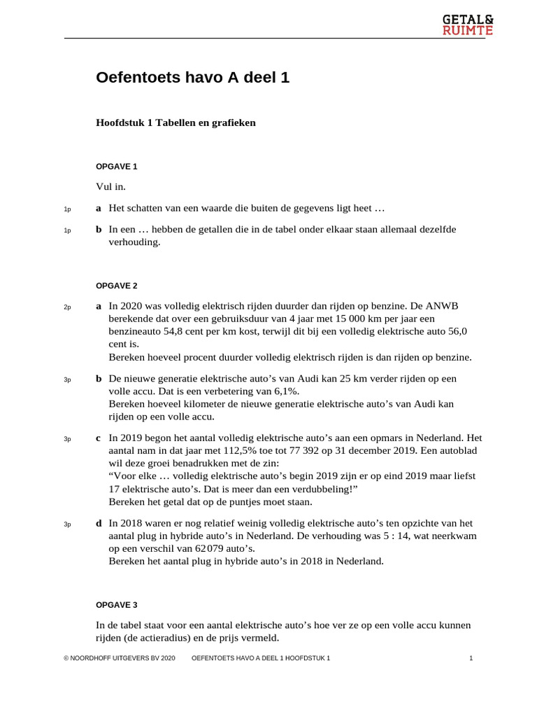GR12 HA1 H01 Oefentoets-Def 2 | PDF