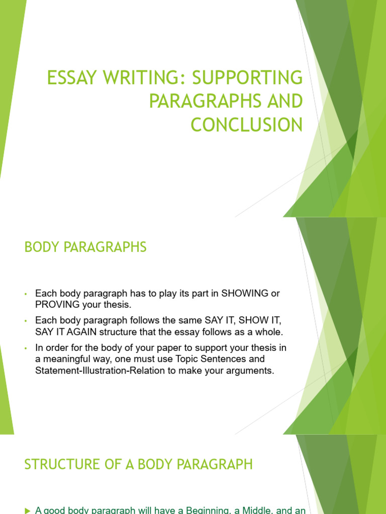 Body Paragraph Structure Explained | PDF