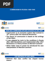 History GR 11 Lenin's Economic Policies | PDF | Communism | Vladimir Lenin