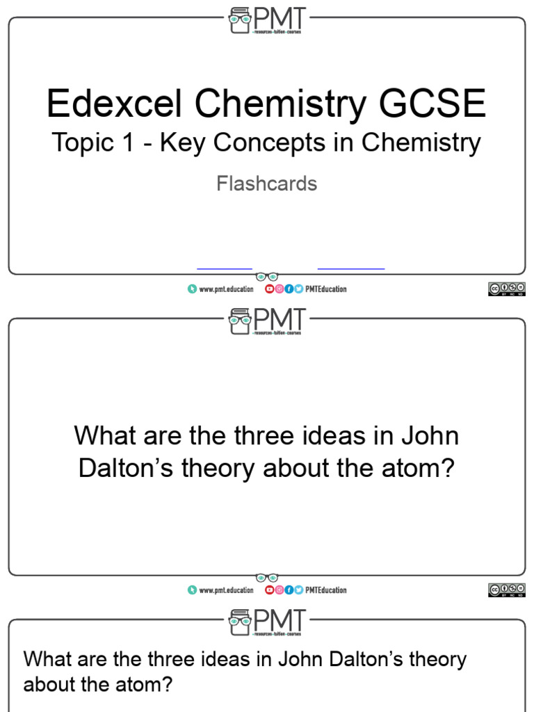 Key Concepts in Edexcel Chemistry GCSE | PDF | Ion | Chemical Compounds