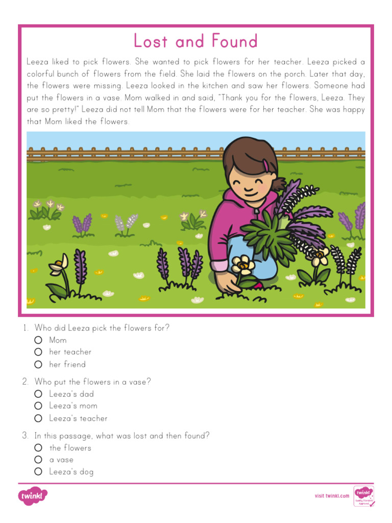 Lost and Found Questions | PDF