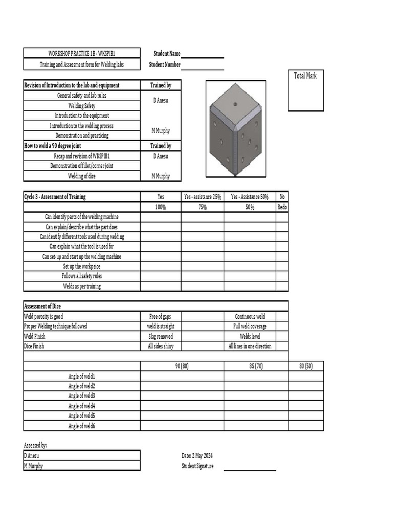 Welding Qualification Assessment Report | PDF | Applied And ...