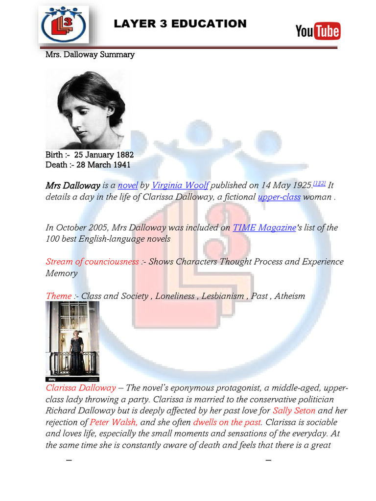 Mrs Dalloway - 53946502 - 2025 - 02 - 28 - 22 - 17 | PDF | Mrs Dalloway