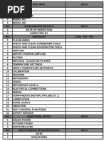PMS Checklist | PDF | Technology & Engineering