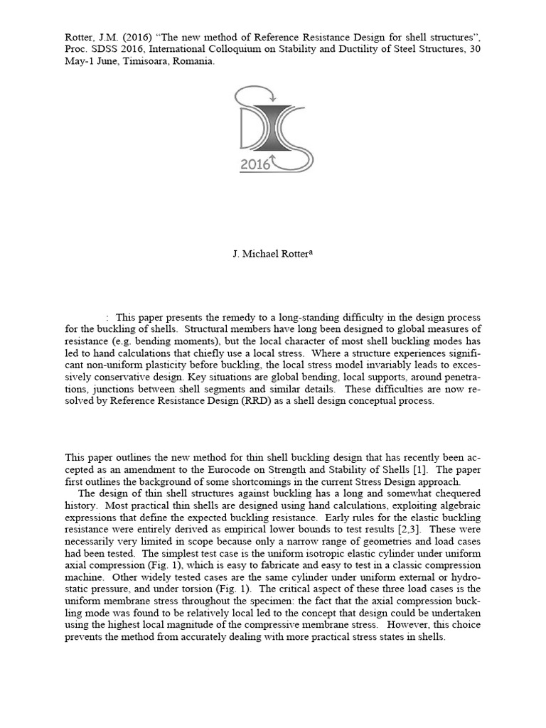 The New Method of Reference Resistance D | PDF | Buckling | Deformation ...