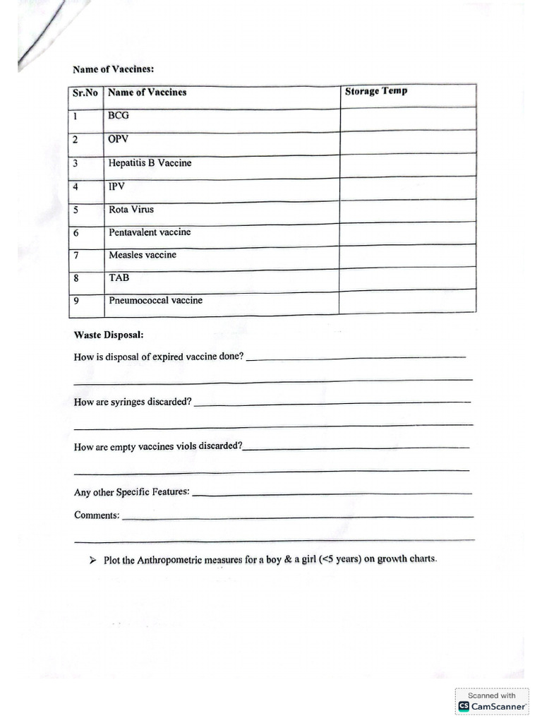 School Health Performa-2 | PDF