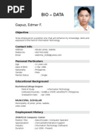 Philippine Resume Format Guide | PDF | File Format | Résumé