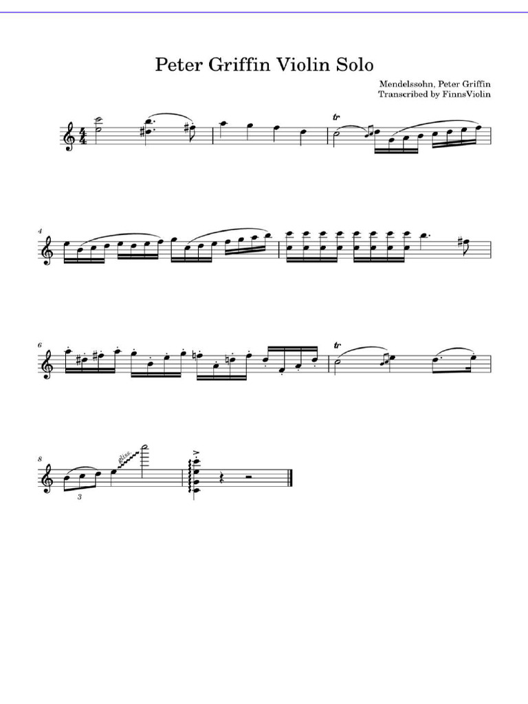 Peter Griffin Violín Solo | PDF