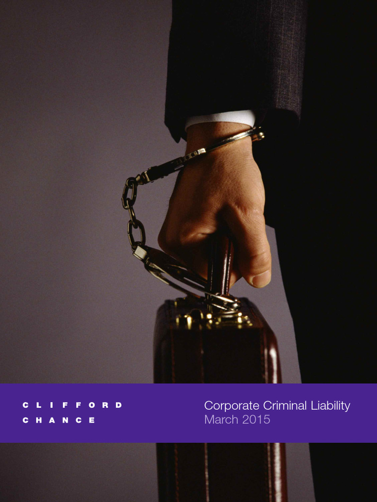 Corporate Criminal Liability | PDF | Crimes | Crime & Violence