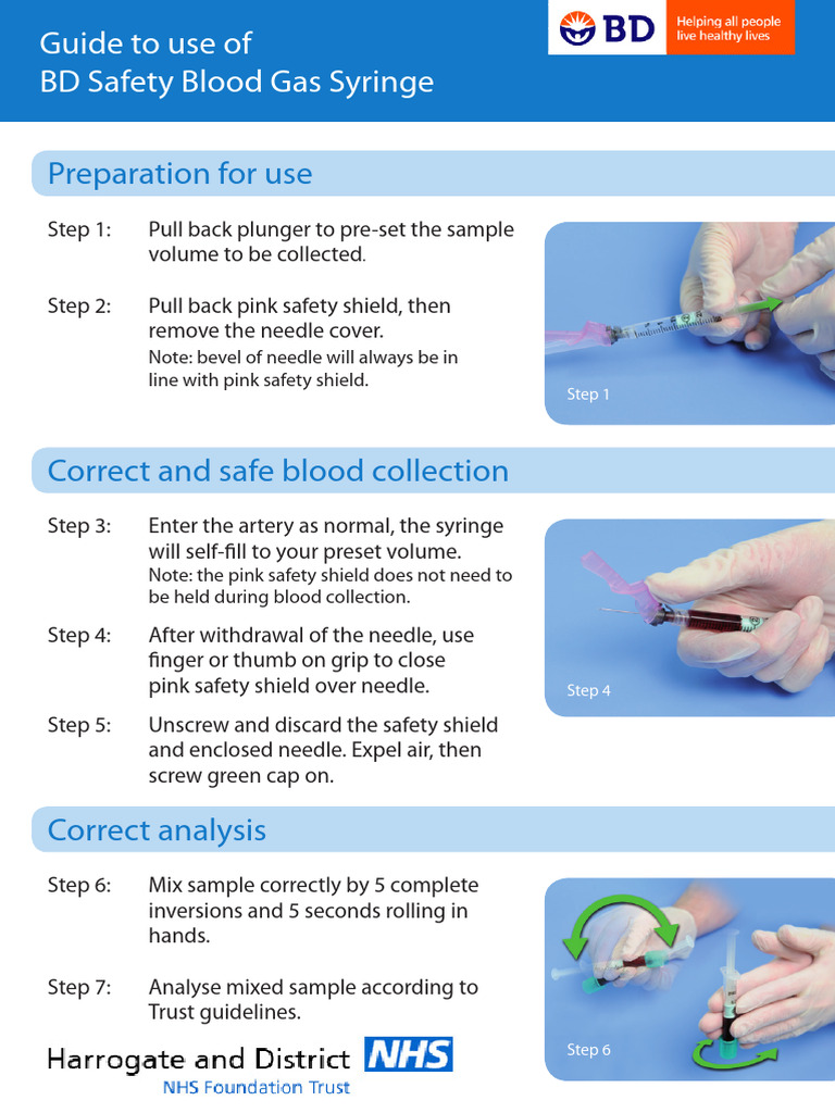 Arterial Blood Gas Collection | PDF