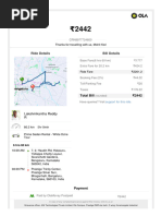 Ola Cab Invoice Template | PDF | Invoice | Payments