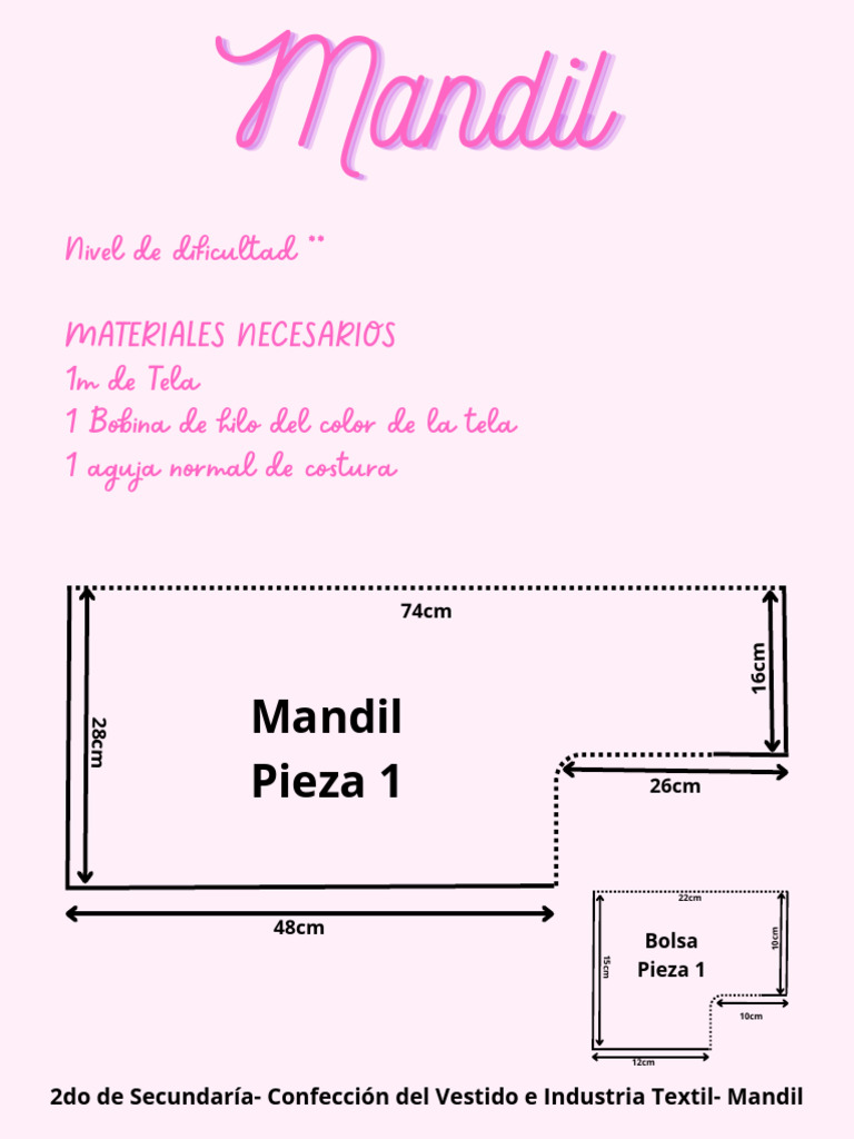 Molde de Mandil para Imprimir | PDF