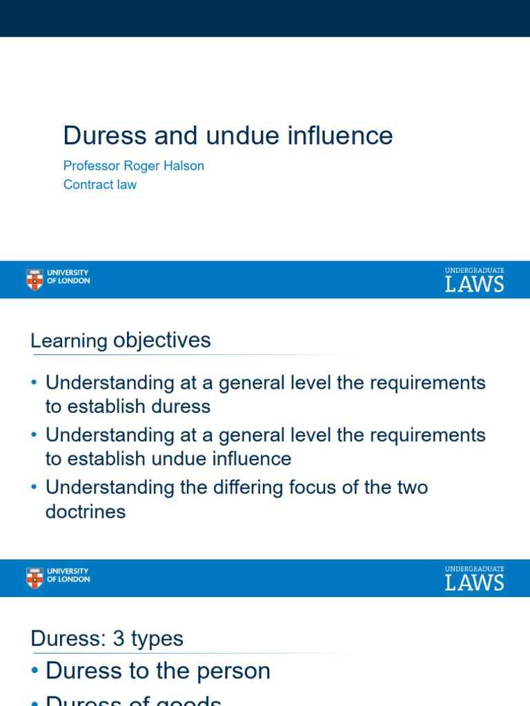 Duress Slides | PDF