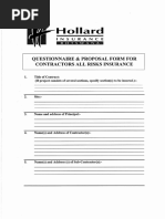 CARI Insurance Application Form | PDF | Technology & Engineering