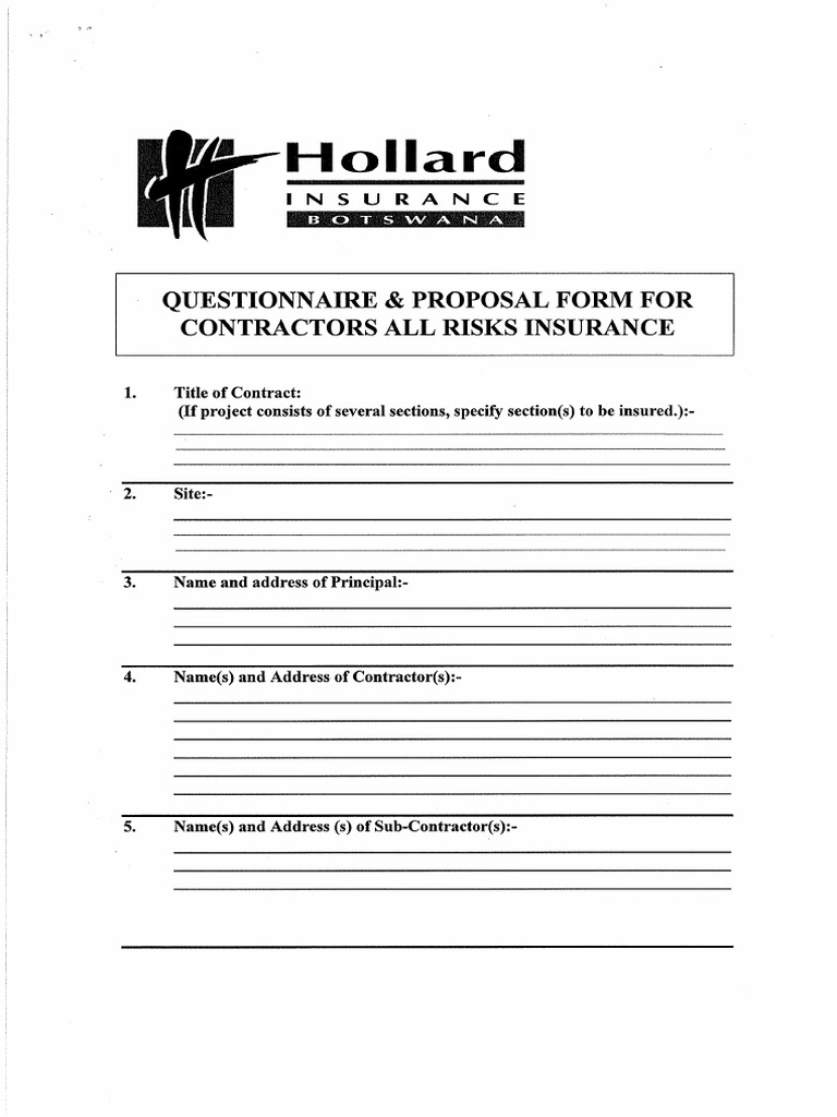 CAR Form | PDF