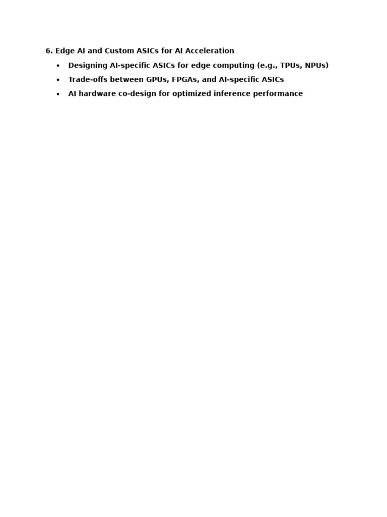 Edge AI and Custom ASICs | PDF