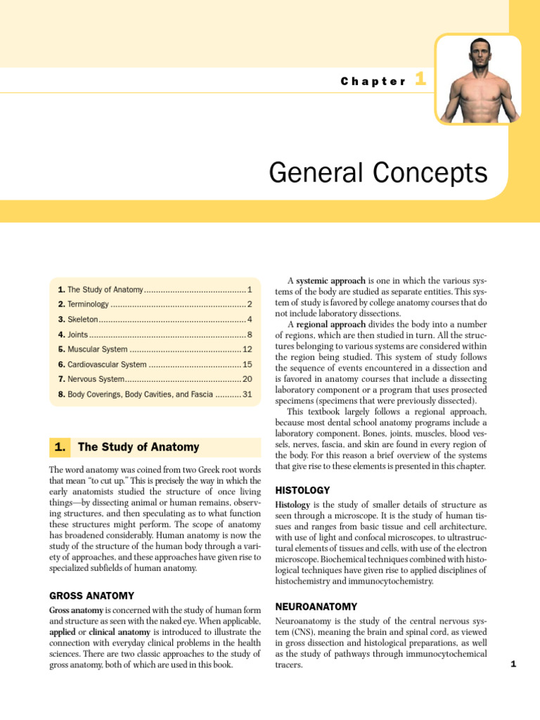 General Concepts of Human Anatomy | PDF | Bone | Anatomical Terms Of ...