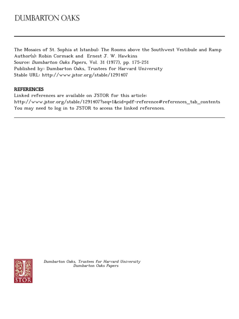 Cormack-MosaicsStSophia-1977 | PDF | Vault (Architecture) | Stairs