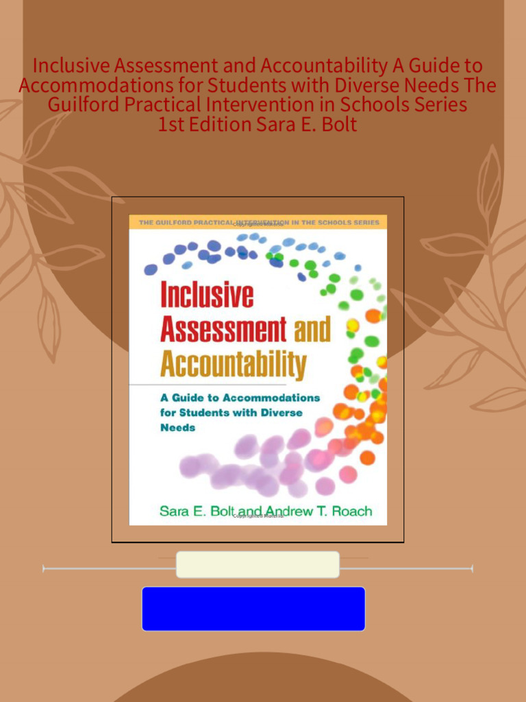 Inclusive Assessment and Accountability A Guide to Accommodations for ...