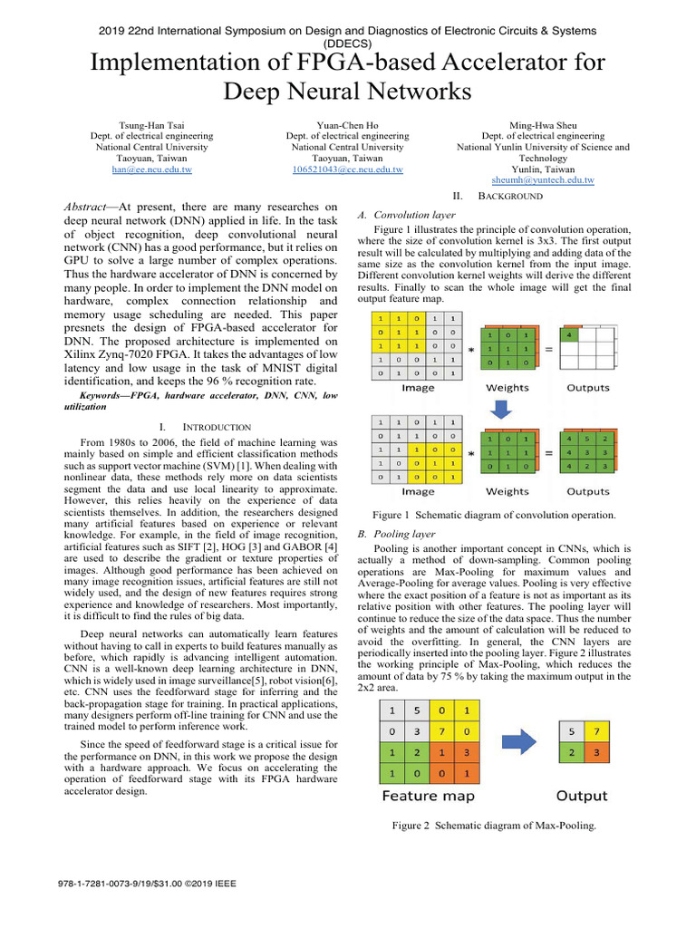 Implementation of FPGA-based Accelerator For Deep Neural Networks | PDF
